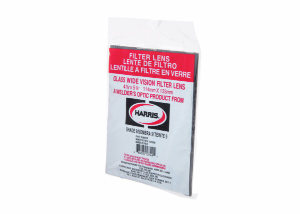 Harris Glass Welding Filter Plate Shade 9 - 4-1/2 in. x 5-1/4 in.