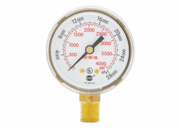 Regulator Pressure Gauge 2 in. 4000 PSI / 28000 kPa