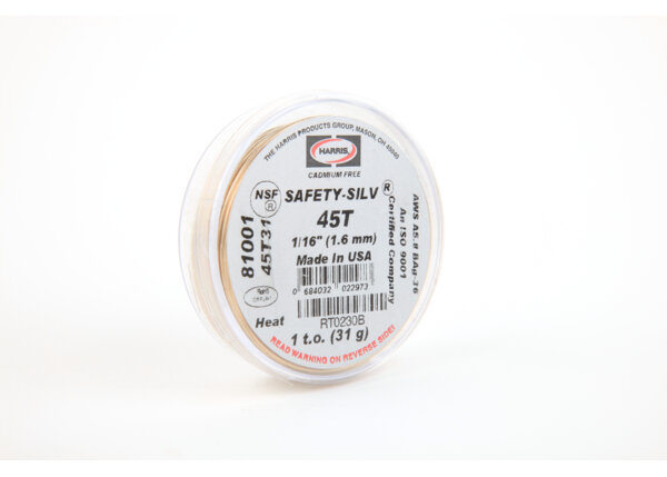 Safety-Silv® 45T High Silver Brazing Alloy