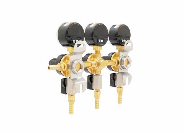 CB2 Beverage Regulator Secondary, Beer, 60 PSI, 5/16 Barb, 5/16 Barb, 3 ...