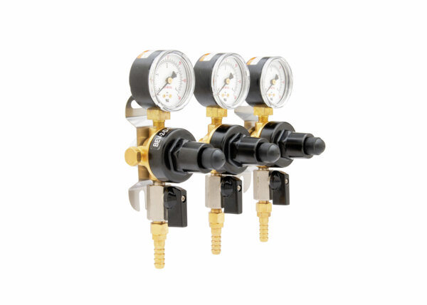 CB2 Beverage Regulator Secondary, Beer, 60 PSI, 5/16 Barb, 5/16 Barb, 3 ...