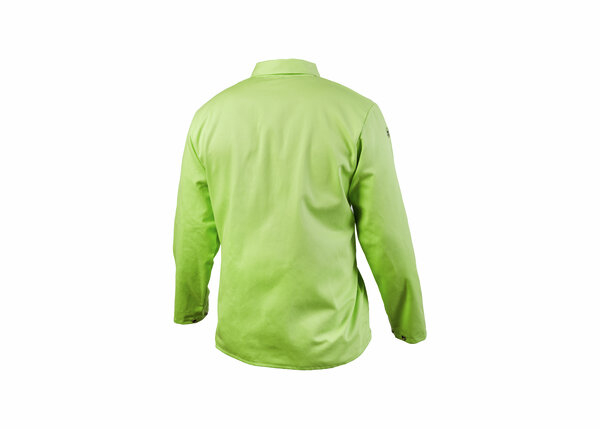 Bright FR Cloth Welding Jacket - Safety Lime - K4689-M,-L,-XL,-2XL,-3XL