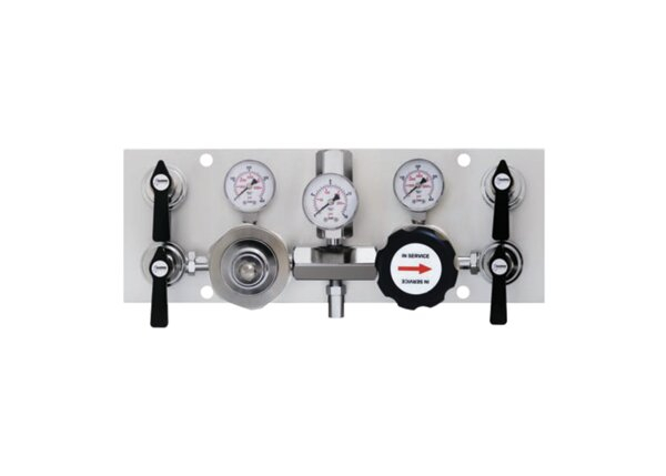 HPI-600P High purity and high flow semi-automatic switchover supply panel