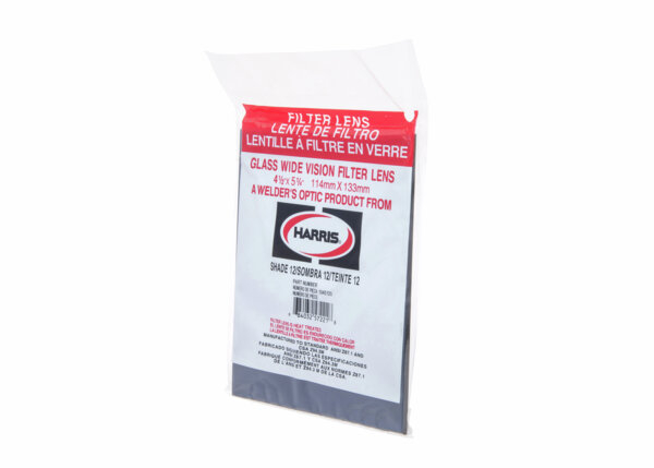 Harris Glass Welding Filter Plate Shade 12 - 4-1/2 in. x 5-1/4 in.