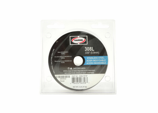 308L Stainless Steel MIG (GMAW) Welding Wire 0.035 in (0.89 mm) 10 lb Box