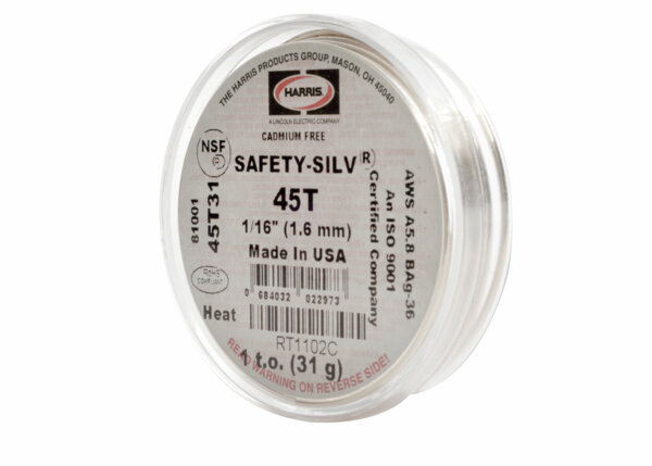 Safety-Silv® 45T Silver Brazing Alloy