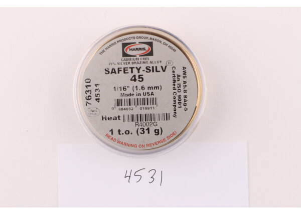 Safety-Silv® 45 Silver Brazing Alloy