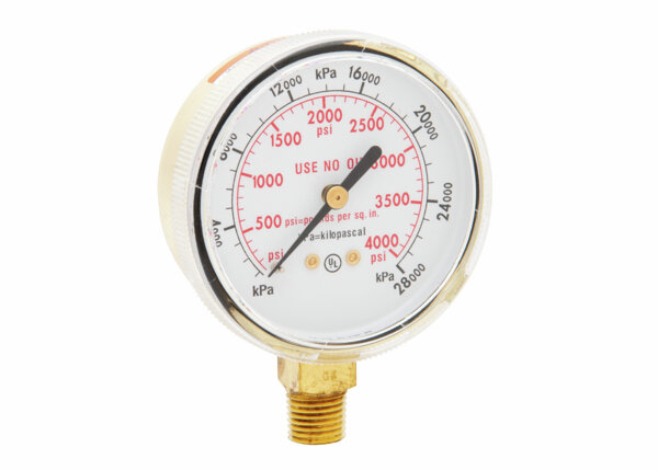 Regulator Pressure Gauge 2.5 in. 4000 PSI / 28000 kPa