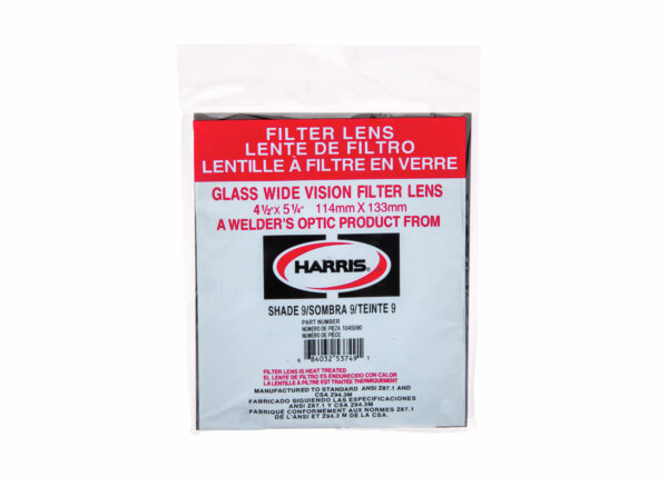 Harris Glass Welding Filter Plate Shade 9 - 4-1/2 in. x 5-1/4 in.