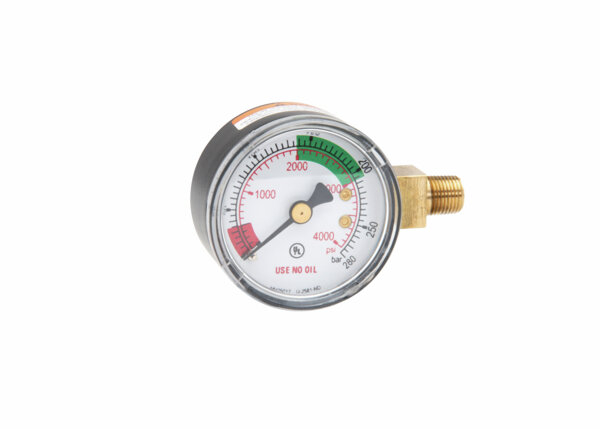 Regulator Contents Pressure Gauge 4000 PSI - N2