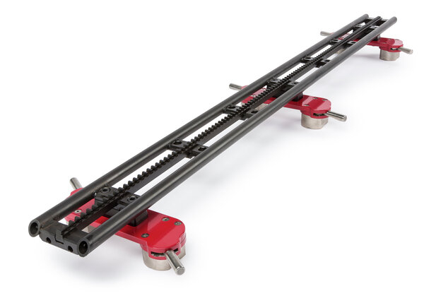 Riel plano HELIX de 48 in (1219,2 mm), con zapata magnética HELIX (3 c/u)