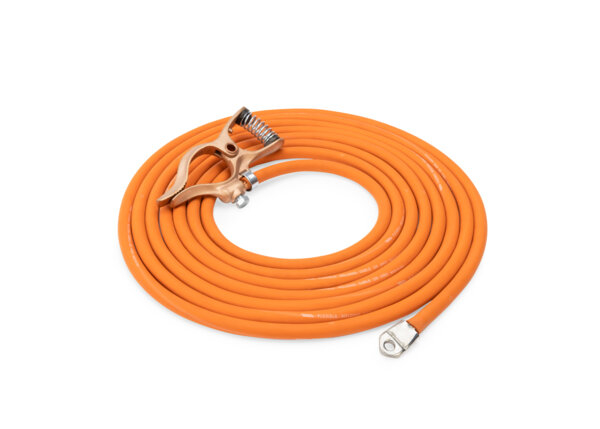 Flexible Cable Work Lead - 2/0 with Ground Clamp & Lug - 50 FT