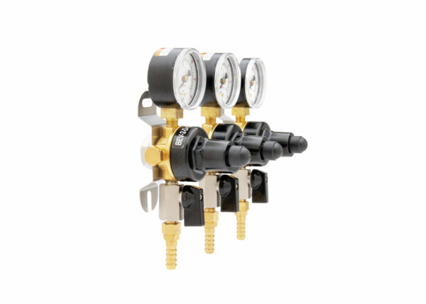 CB2 Beverage Regulator Secondary, Beer, 60 PSI, 5/16 Barb, 5/16 Barb, 3 ...