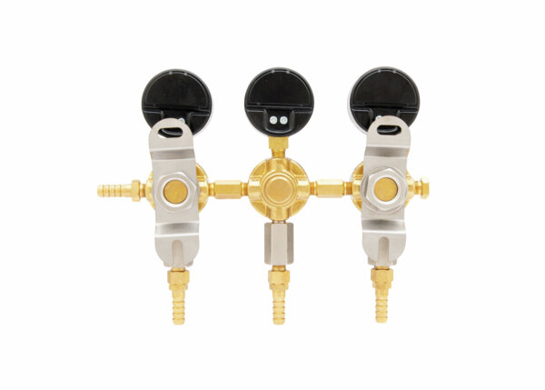 CB2 Beverage Regulator Secondary, Beer, 60 PSI, 5/16 Barb, 5/16 Barb, 3 ...