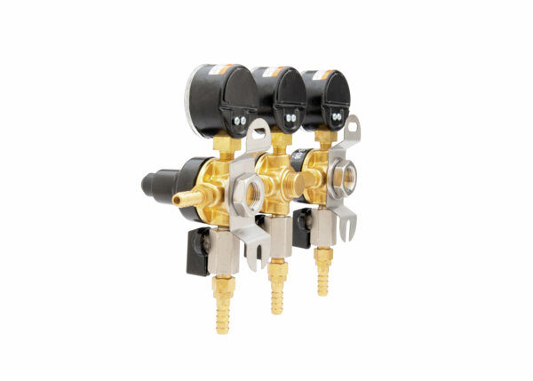 CB2 Beverage Regulator Secondary, Beer, 60 PSI, 5/16 Barb, 5/16 Barb, 3 ...