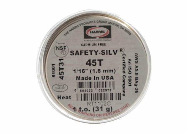 Safety-Silv® 45T High Silver Brazing Alloy