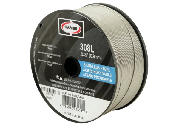 308L Stainless Steel MIG (GMAW) Welding Wire 0.035 in (0.89 mm) 10 lb Box
