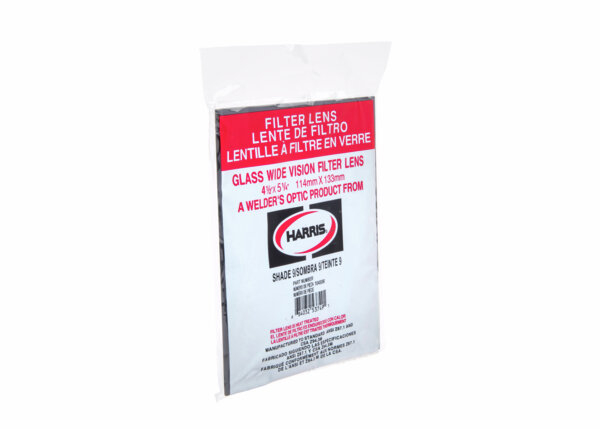 Harris Glass Welding Filter Plate Shade 9 - 4-1/2 in. x 5-1/4 in.